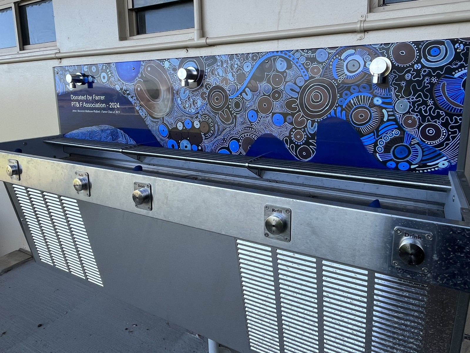Farrer Memorial Agricultural High School - New Water bubbler at Farrer